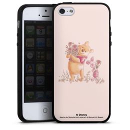 DeinDesign iPhone SE (2016-2019) Handy Silikon H&uuml;lle Case schwarz Handyh&uuml;lle Official Licensed Product Winnie The Pooh Piglet Disney