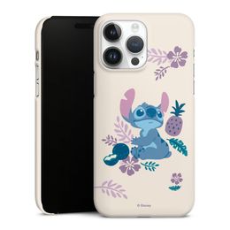 DeinDesign iPhone 14 Pro Max Handy Premium Case Smartphone Handyh&uuml;lle Schutzh&uuml;lle matt Flowers Lilo & Stitch Official Licensed Product Premium Case