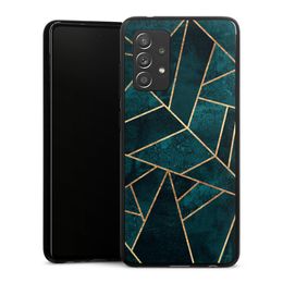 DeinDesign Galaxy A52s 5G Handy Silikon H&uuml;lle Case schwarz Handyh&uuml;lle Elisabeth Fredriksson Gold & Copper Stone