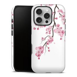 DeinDesign iPhone 16 Pro Handy Panzer Handyh&uuml;lle robuste Outdoor H&uuml;lle Schutzh&uuml;lle gl&auml;nzend Aisa Japan Cherry Blossom Tough Case
