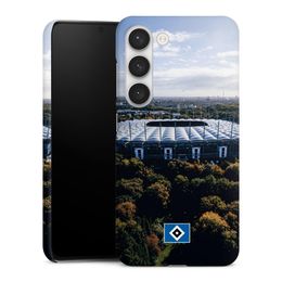 DeinDesign Galaxy S23 Handy Premium Case Smartphone Handyh&uuml;lle Schutzh&uuml;lle matt Hsv Hamburger Sv Stadium Premium Case