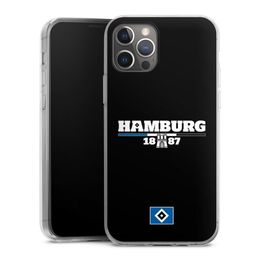 DeinDesign iPhone 12 Pro Handy Silikon H&uuml;lle Case transparent Handyh&uuml;lle Hamburg Official Licensed Product Hsv Silikon Case