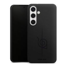 DeinDesign Galaxy S24 Handy Premium Silikon H&uuml;lle Handyh&uuml;lle schwarz Case Konoha Sasuke Naruto Shippuden Silikon Premium Case