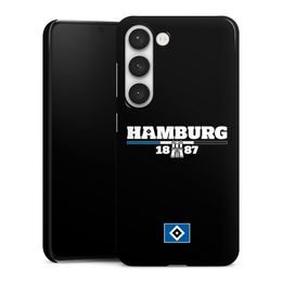 DeinDesign Galaxy S23 Handy Premium Case Smartphone Handyh&uuml;lle Schutzh&uuml;lle gl&auml;nzend Hamburg Official Licensed Product Hsv Premium Case