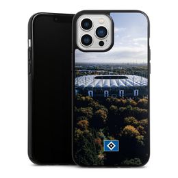 DeinDesign iPhone 13 Pro Max Handy Silikon H&uuml;lle Case schwarz Handyh&uuml;lle Hsv Hamburger Sv Stadium