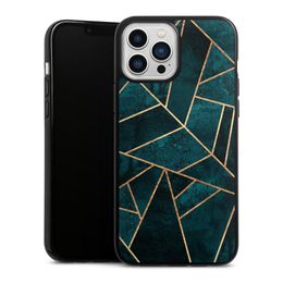 DeinDesign iPhone 13 Pro Max Handy Silikon H&uuml;lle Case schwarz Handyh&uuml;lle Stone Elisabeth Fredriksson Gold & Copper