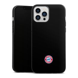 DeinDesign iPhone 13 Pro Max Handy Silikon H&uuml;lle Case schwarz Handyh&uuml;lle Fcb Fc Bayern M&uuml;nchen Logo