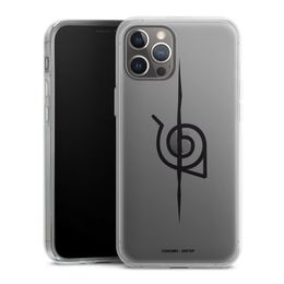DeinDesign iPhone 12 Pro Max Handy Silikon H&uuml;lle Case transparent Handyh&uuml;lle Konoha Sasuke Naruto Shippuden Silikon Case