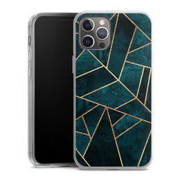 DeinDesign iPhone 12 Pro Max Handy Silikon H&uuml;lle Case transparent Handyh&uuml;lle Elisabeth Fredriksson Gold & Copper Stone Silikon Case