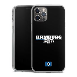 DeinDesign iPhone 12 Pro Max Handy Silikon H&uuml;lle Case transparent Handyh&uuml;lle Hamburg Official Licensed Product Hsv Silikon Case