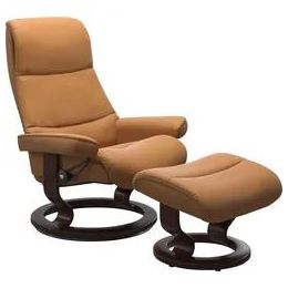 Fu&szlig;hocker stressless "View", braun (new caramel), B:57cm H:40cm T:47cm, Hocker, Fu&szlig;hocker, mit Classic Base,Gestell Braun