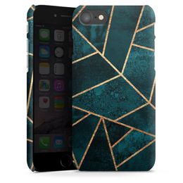 DeinDesign iPhone SE (2020) Handy Premium Case Smartphone Handyh&uuml;lle Schutzh&uuml;lle matt Elisabeth Fredriksson Stone Gold & Copper Premium Case