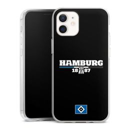DeinDesign iPhone 12 Handy Silikon H&uuml;lle Case transparent Handyh&uuml;lle Hamburg Official Licensed Product Hsv Silikon Case