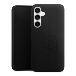 DeinDesign Galaxy A35 5G Handy Premium Silikon H&uuml;lle Handyh&uuml;lle schwarz Case Konoha Sasuke Naruto Shippuden Silikon Premium Case