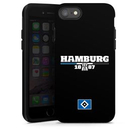 DeinDesign iPhone SE (2022) Handy Panzer Handyh&uuml;lle robuste Outdoor H&uuml;lle Schutzh&uuml;lle matt Hsv Official Licensed Product Hamburg Tough Case