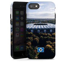DeinDesign iPhone SE (2022) Handy Panzer Handyh&uuml;lle robuste Outdoor H&uuml;lle Schutzh&uuml;lle gl&auml;nzend Hamburger Sv Hsv Stadium Tough Case