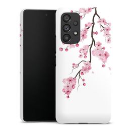 DeinDesign Galaxy A53 5G Handy Premium Case Smartphone Handyh&uuml;lle Schutzh&uuml;lle gl&auml;nzend Cherry Blossom Japan Aisa Premium Case