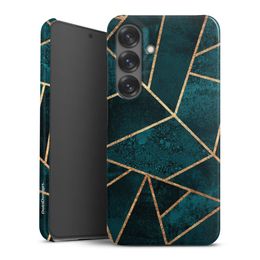 DeinDesign Galaxy S25 Handy Premium Case Smartphone Handyh&uuml;lle Schutzh&uuml;lle gl&auml;nzend Stone Elisabeth Fredriksson Gold & Copper Premium Case
