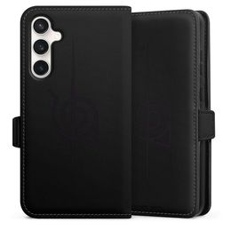 DeinDesign Galaxy S23 FE Handy Klapph&uuml;lle Handyh&uuml;lle aus Kunst Leder schwarz Flip Case Konoha Sasuke Naruto Shippuden Sideflip mit Lasche