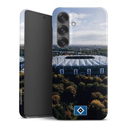 DeinDesign Galaxy S25 Handy Premium Case Smartphone Handyh&uuml;lle Schutzh&uuml;lle gl&auml;nzend Hsv Hamburger Sv Stadium Premium Case