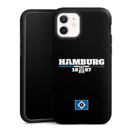 DeinDesign iPhone 12 mini Handy Panzer Handyh&uuml;lle robuste Outdoor H&uuml;lle Schutzh&uuml;lle matt Hamburg Official Licensed Product Hsv Tough Case