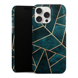 DeinDesign iPhone 15 Pro Max Handy Premium Case Smartphone Handyh&uuml;lle Schutzh&uuml;lle gl&auml;nzend Stone Elisabeth Fredriksson Gold & Copper Premium Case