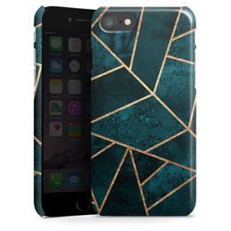 DeinDesign iPhone SE (2020) Handy Premium Case Smartphone Handyh&uuml;lle Schutzh&uuml;lle gl&auml;nzend Elisabeth Fredriksson Stone Gold & Copper Premium Case