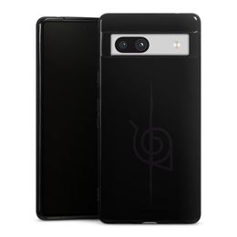 DeinDesign Google Pixel 7a Handy Silikon H&uuml;lle Case schwarz Handyh&uuml;lle Konoha Sasuke Naruto Shippuden