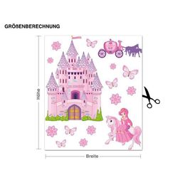 Wandtattoo Kinderzimmer M&auml;dchen Prinzessinnen Set Prinzessin M&auml;dchenzimmer Wandsticker Prinzessinnenzimmer Wandaufkleber in S-XXL