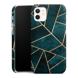 DeinDesign iPhone 12 mini Handy Premium Case Smartphone Handyh&uuml;lle Schutzh&uuml;lle gl&auml;nzend Stone Elisabeth Fredriksson Gold & Copper Premium Case