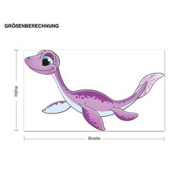 Bilderwelten Wandtattoo Tiere modern selbstklebend Wandaufkleber - Tabby - Dinosaurier Kinderzimmer Baby M&auml;dchen Jungen