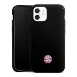 DeinDesign iPhone 12 mini Handy Silikon H&uuml;lle Case schwarz Handyh&uuml;lle Fcb Fc Bayern M&uuml;nchen Logo