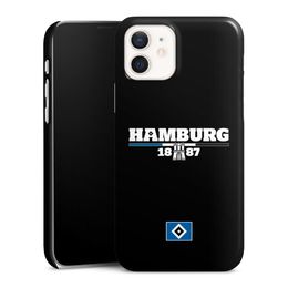DeinDesign iPhone 12 Handy Premium Case Smartphone Handyh&uuml;lle Schutzh&uuml;lle gl&auml;nzend Hamburg Official Licensed Product Hsv Premium Case