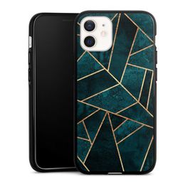 DeinDesign iPhone 12 mini Handy Silikon H&uuml;lle Case schwarz Handyh&uuml;lle Elisabeth Fredriksson Gold & Copper Stone