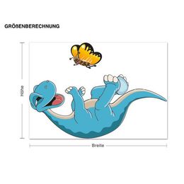 Wandtattoo Kinderzimmer Junge Flippy Dino Jungenzimmer Wandsticker Dinosaurier Wandaufkleber in S-XXL