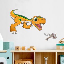 Wandtattoo Kinderzimmer Junge Rowdy Dino Jungenzimmer Wandsticker Dinosaurier Wandaufkleber in S-XXL