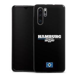 DeinDesign Huawei P30 Pro Handy Silikon H&uuml;lle Case schwarz Handyh&uuml;lle Hamburg Official Licensed Product Hsv
