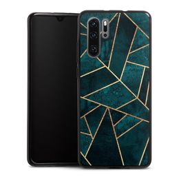 DeinDesign Huawei P30 Pro Handy Silikon H&uuml;lle Case schwarz Handyh&uuml;lle Stone Elisabeth Fredriksson Gold & Copper