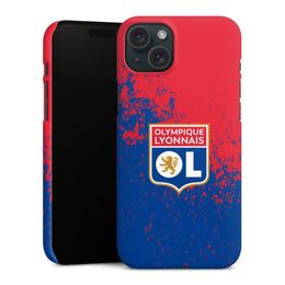 DeinDesign iPhone 15 Plus Handy Premium Case Smartphone Handyh&uuml;lle Schutzh&uuml;lle matt Ol Olympique Lyonnais Official Licensed Product Premium Case