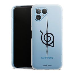 DeinDesign Fairphone 5 Handy Silikon H&uuml;lle Case transparent Handyh&uuml;lle Konoha Sasuke Naruto Shippuden Silikon Case