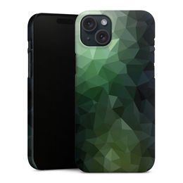 DeinDesign iPhone 15 Plus Handy Premium Case Smartphone Handyh&uuml;lle Schutzh&uuml;lle matt Tarnmuster Geometric Mosaic Premium Case