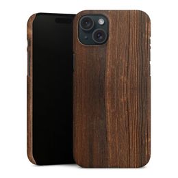 DeinDesign iPhone 15 Plus Handy Premium Case Smartphone Handyh&uuml;lle Schutzh&uuml;lle matt Wood Nut Tree Wooden Look Premium Case