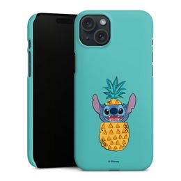 DeinDesign iPhone 15 Plus Handy Premium Case Smartphone Handyh&uuml;lle Schutzh&uuml;lle matt Disney Lilo & Stitch Pineapple Premium Case