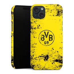 DeinDesign iPhone 15 Plus Handy Premium Case Smartphone Handyh&uuml;lle Schutzh&uuml;lle matt Bvb Official Licensed Product Borussia Dortmund Premium Case