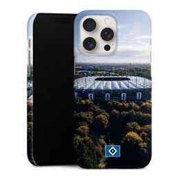 DeinDesign iPhone 15 Pro Max Handy Premium Case Smartphone Handyh&uuml;lle Schutzh&uuml;lle matt Hsv Hamburger Sv Stadium Premium Case