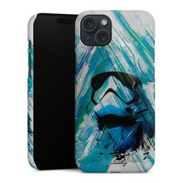 DeinDesign iPhone 15 Plus Handy Premium Case Smartphone Handyh&uuml;lle Schutzh&uuml;lle matt Colourful Stormtrooper Star Wars Premium Case