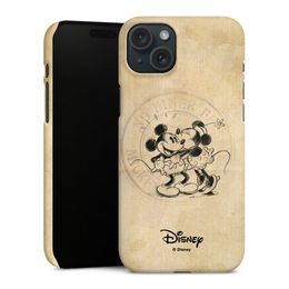 DeinDesign iPhone 15 Plus Handy Premium Case Smartphone Handyh&uuml;lle Schutzh&uuml;lle matt Minnie Mouse Vintage Mickey Mouse Premium Case