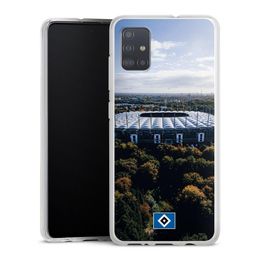 DeinDesign Galaxy A51 Handy Silikon H&uuml;lle Case transparent Handyh&uuml;lle Hsv Hamburger Sv Stadium Silikon Case