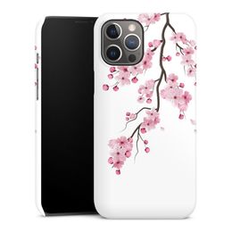 DeinDesign iPhone 12 Pro Max Handy Premium Case Smartphone Handyh&uuml;lle Schutzh&uuml;lle matt Aisa Japan Cherry Blossom Premium Case