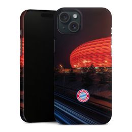 DeinDesign iPhone 15 Plus Handy Premium Case Smartphone Handyh&uuml;lle Schutzh&uuml;lle matt Fc Bayern M&uuml;nchen Stadium Fcb Premium Case